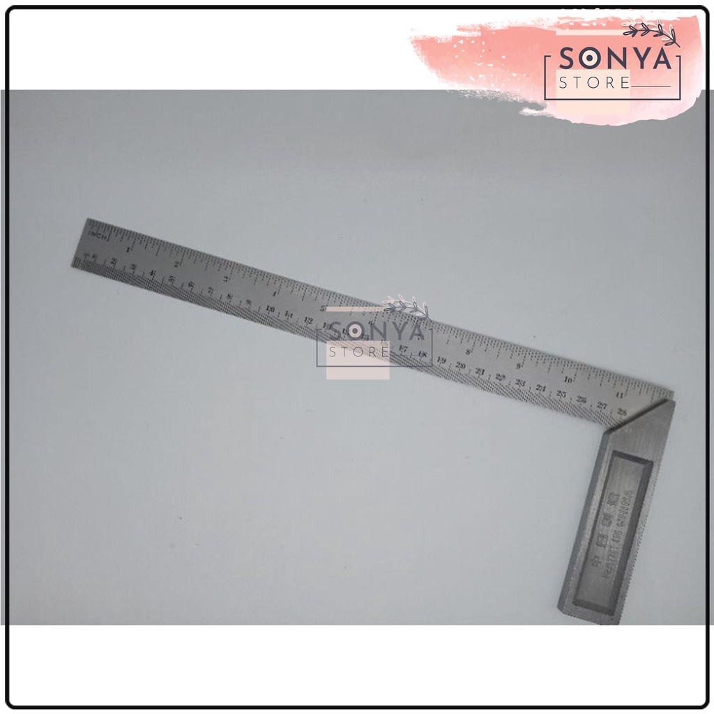 Jual Siku Tukang Tipis Penggaris 12 in 30cm Penggaris Tukang Angle ...