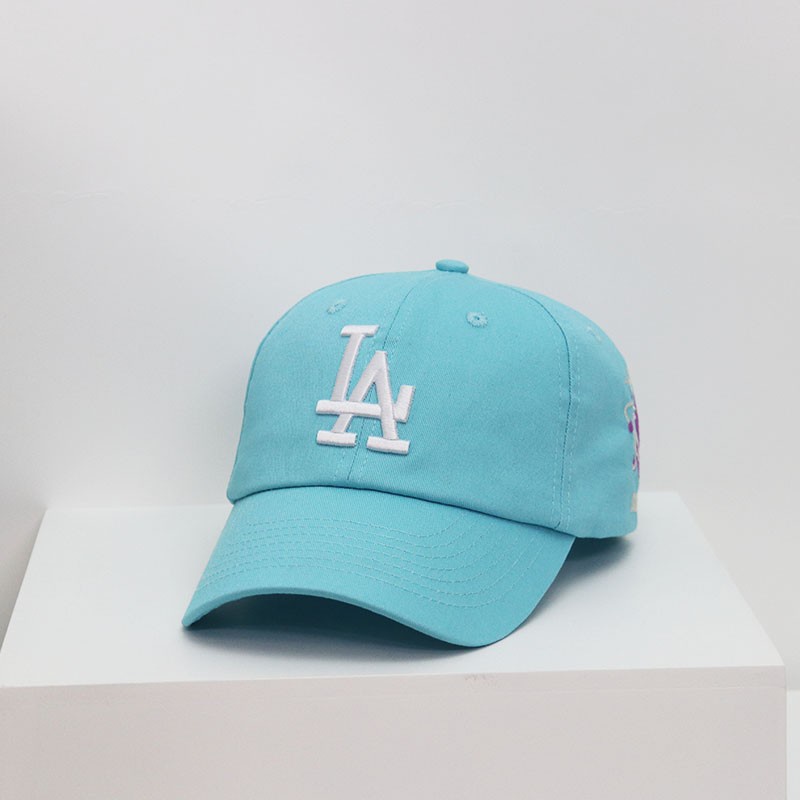 Jual Topi MLB Korea LA Los Angeles Dodgers Bordir Shocking Blue Logo ...