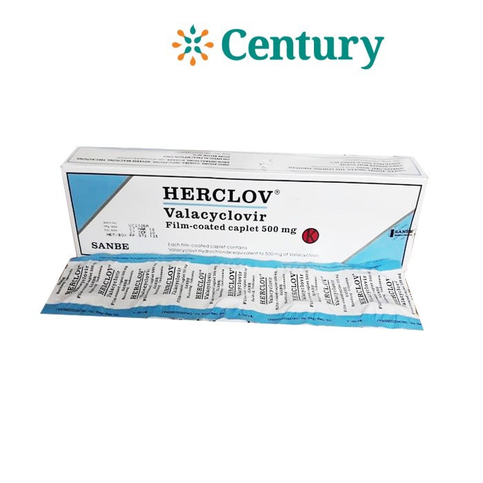 Jual HERCLOV 500MG 1 STRIP 10 TABLET/ ANTI VIRUS | Shopee Indonesia