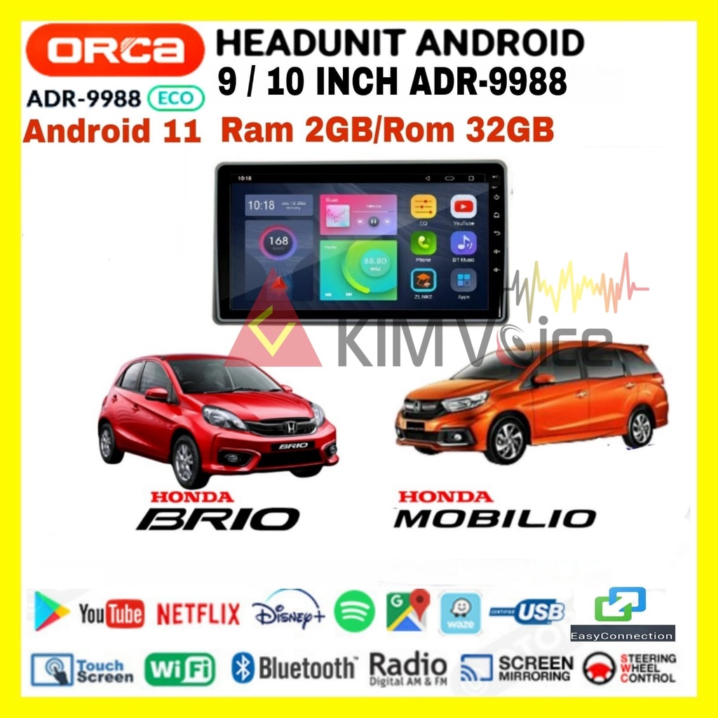Jual Head Unit Android Orca Eco OEM Honda Brio Mobilio 2012-2015 ...