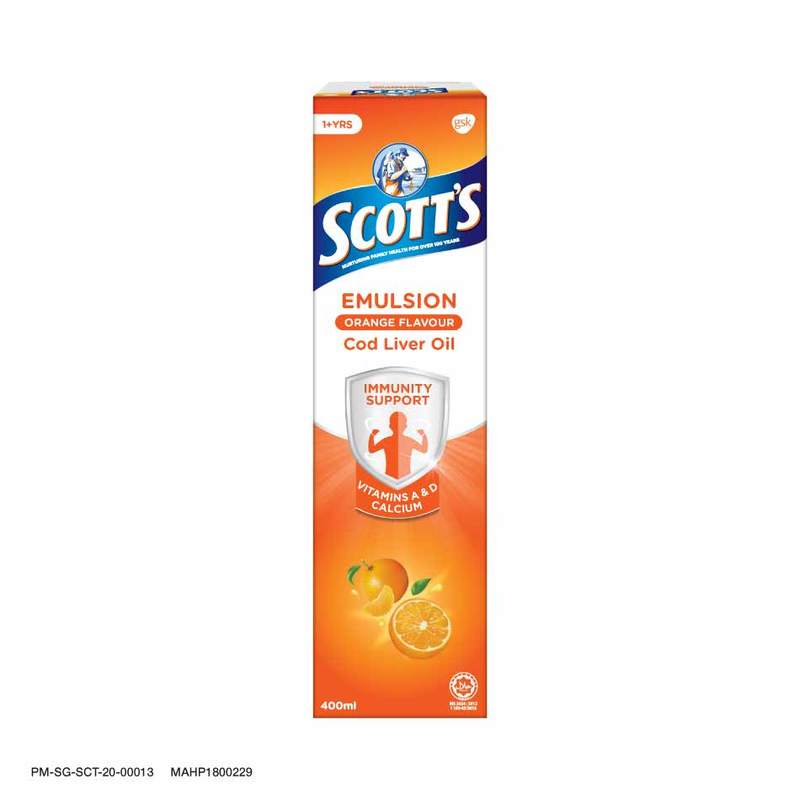 Jual Scott's Emulsion Cod Liver Oil, Omega 3 fatty acid DHA, immune ...