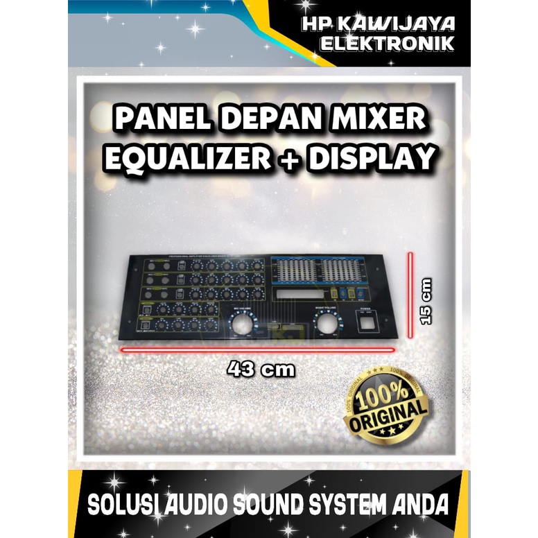 Jual PANEL DEPAN POWER MIXER EQUALIZER + DISPLAY plat depan power mixer ...