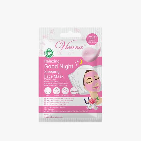Jual Vienna Face Mask Relaxing Sleeping Sachet 15ml | Shopee Indonesia