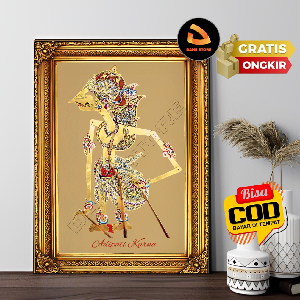 Jual Hiasan Dinding Wayang Kulit Adipati Karna Bahan Art Carton dan ...