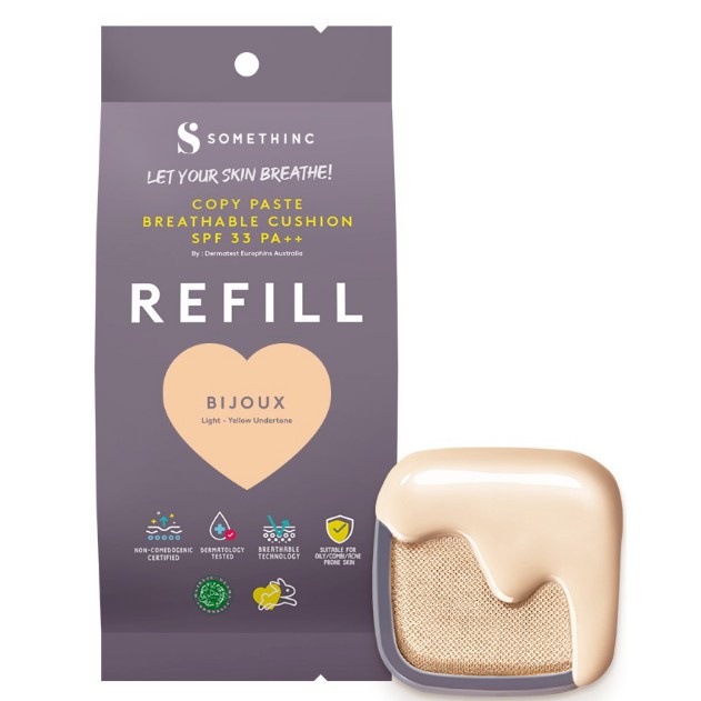 Jual SOMETHINC Copy Paste Breathable Mesh Cushion SPF 33 PA+++ Refill ...