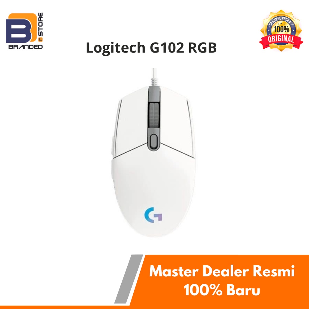 Jual Logitech G102 Prodigy/Lightsync GAMING MOUSE - WHITE / BLACK GARANSI RESMI | Shopee Indonesia