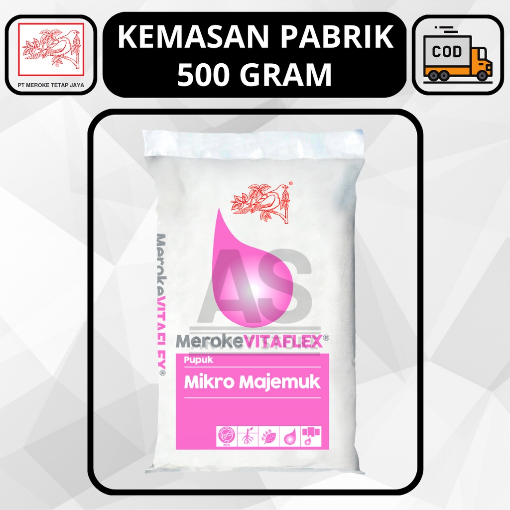 Jual Pupuk MEROKE VITAFLEX 500 Gram Kemasan Pabrik Hidroponik Pupuk ...