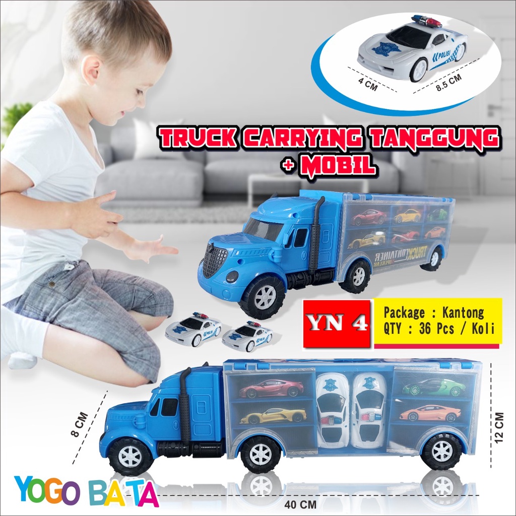Jual MAINAN ANAK MURAH TRUCK CARRYING CONTAINER BESAR YN4 / TRUCK CARRY ...