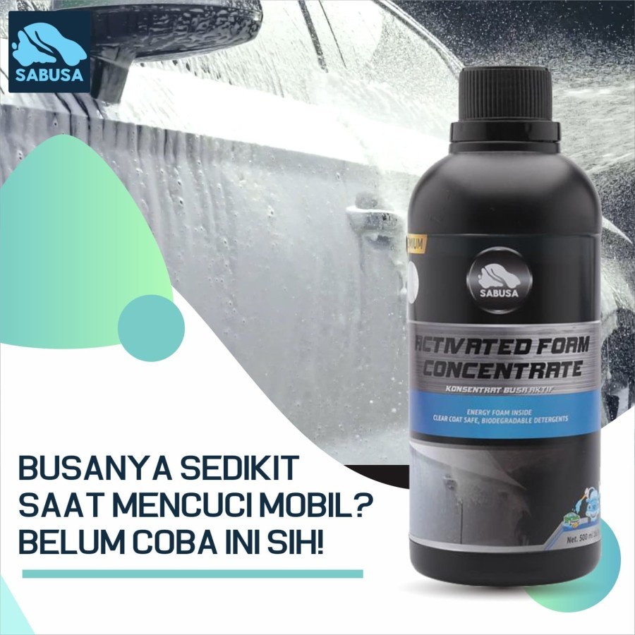 Jual SABUSA Shampoo Snow Wash Penambah Busa Foam Aktif Shampo Cuci ...