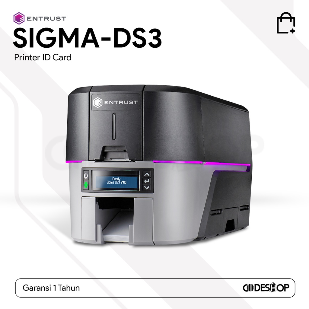 Jual ID Card Printer Entrust Sigma DS3 Cetak Kartu Satu Sisi | Shopee ...