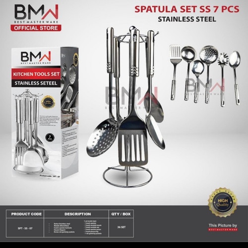 Jual Spatula Set Stainless Steel - Kitchen Tools Set 7 Pcs TERLARISSS ...