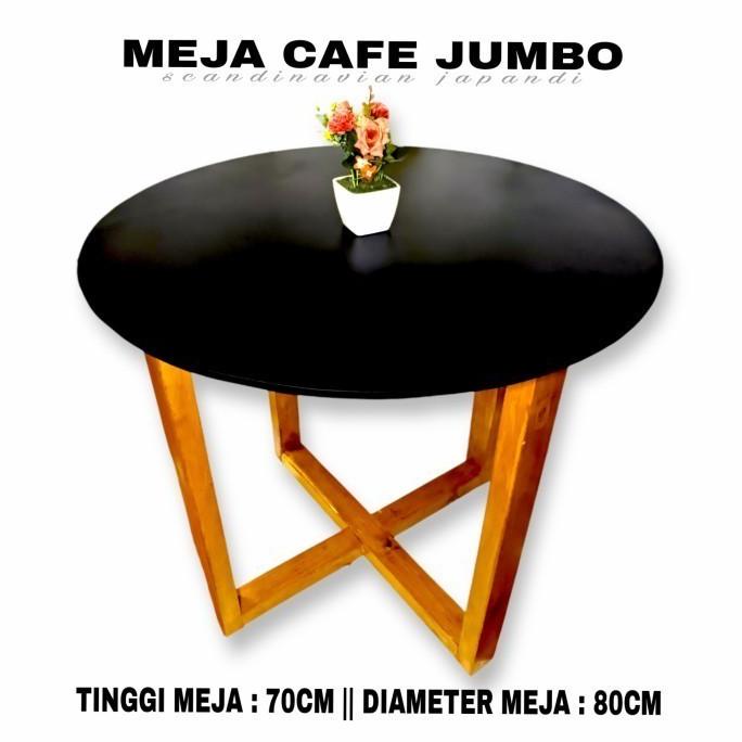 Jual Meja Cafe Jumbo Scandinavian Japandi Shopcimory | Shopee Indonesia