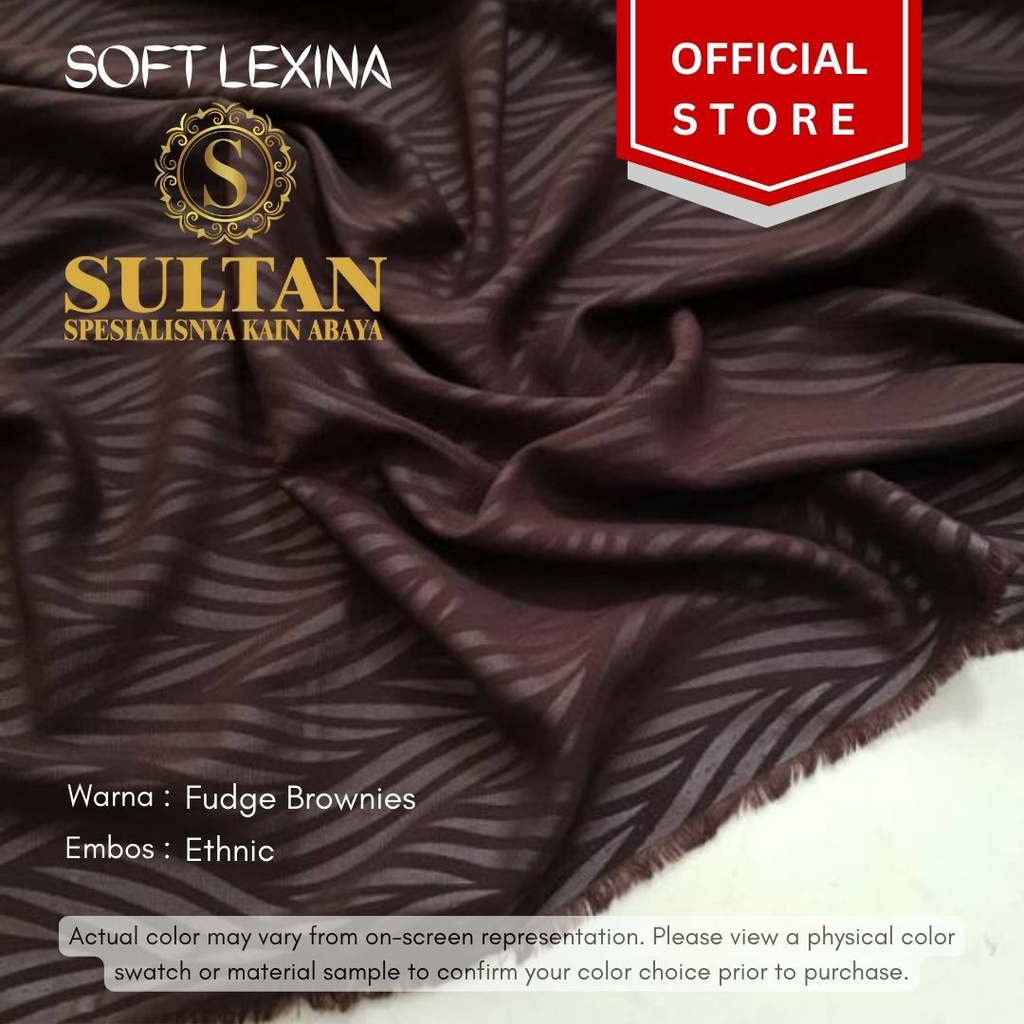 Jual 50CM EMBOS PANDAN SOFT LEXINA FUDGE BROWNIES KAIN SULTAN (MEREK ...