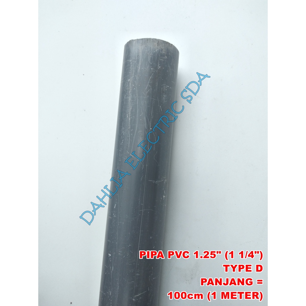 Jual PIPA PVC 1 1/4 INCH TYPE D PANJANG 1 METER | Shopee Indonesia