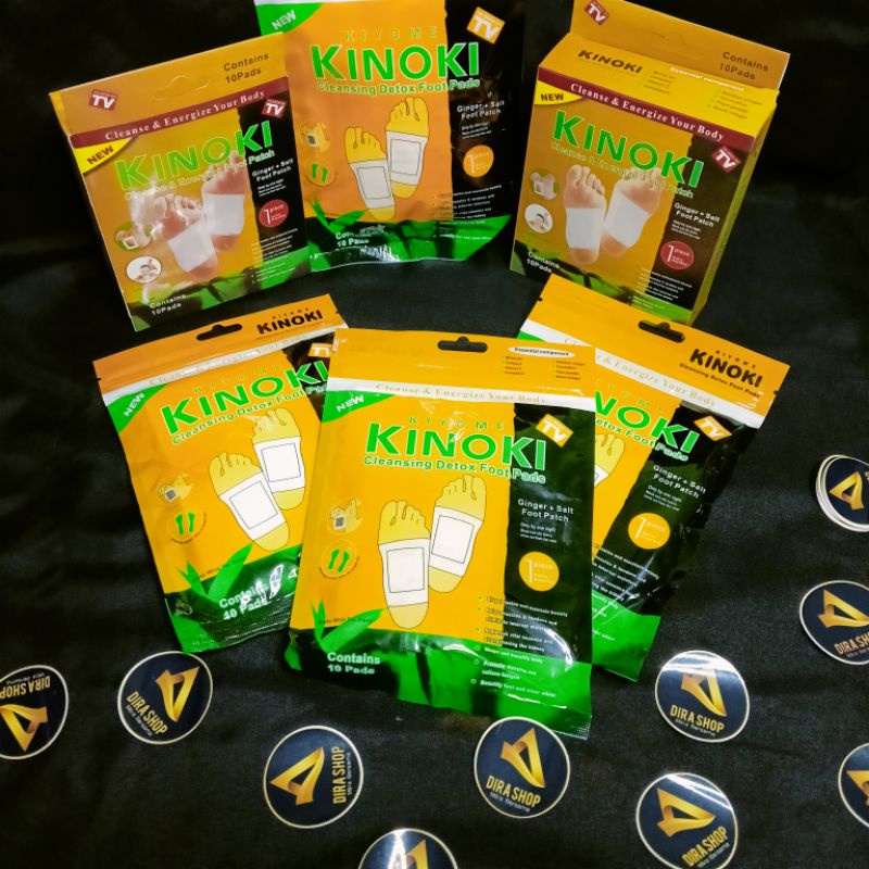 Jual Kinoki Gold Detox Kaki Asli Original 1 bungkus isi 10 pcs BISA COD ...