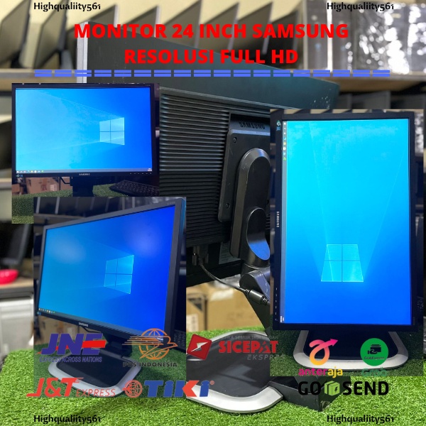 Jual LED Monitor 24 Inch Samsung FHD Kaki Universal | Shopee Indonesia