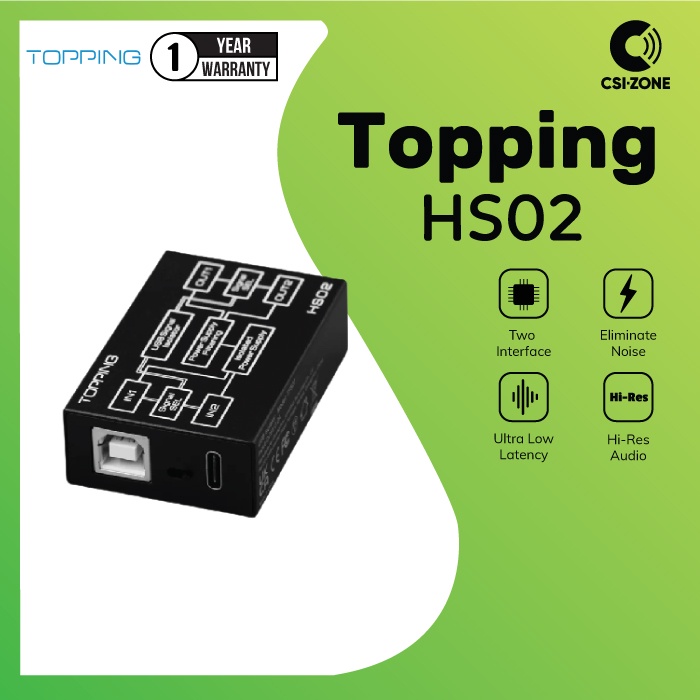 Jual Topping HS02 Low Latency Audio USB Isolator | Shopee Indonesia