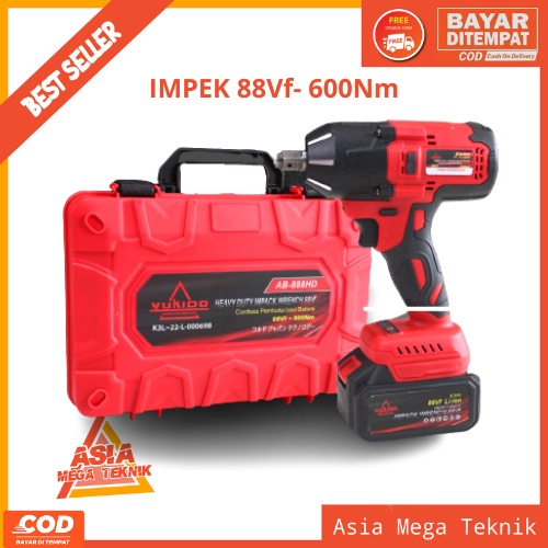 Jual Impact Wrench Mesin Impek 88 Volt Bor Batre Cordless Seperti JLD ...