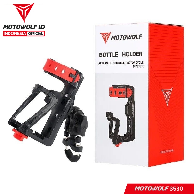 Jual Holder Botol Minum | Cup Holder Adjustable Sepeda & Motor Motowolf ...