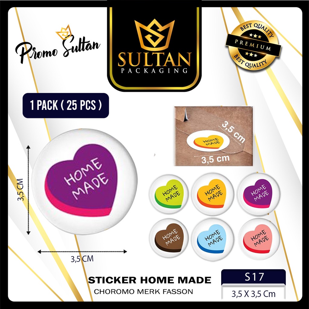 Jual Sticker - Label Sticker Home Made - Sticker Ucapan Terima Kasih ...
