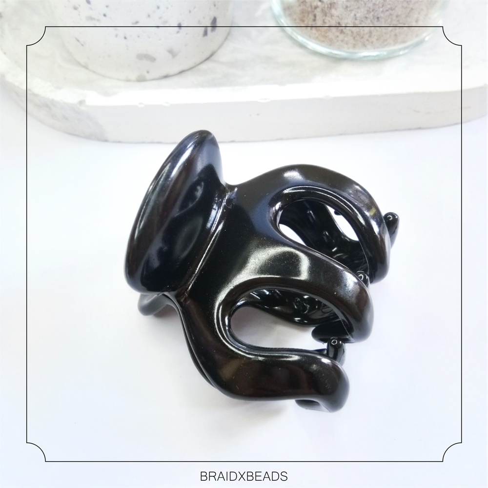 Jual Jedai Jepitan Rambut Hitam | Jepit Rambut Korea Tebal | Jepitan ...