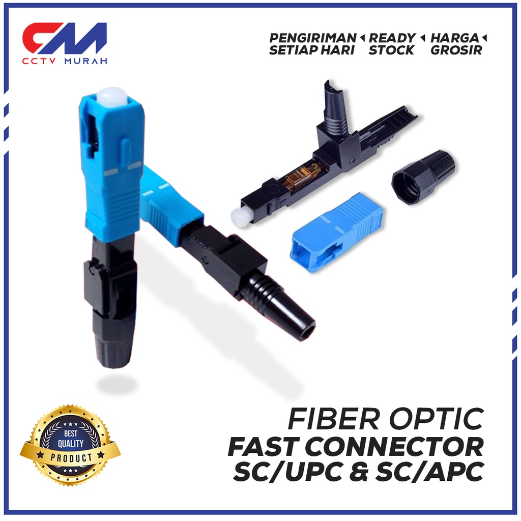 Jual FTTH Fast Connector SC/UPC Fiber Optic / Konektor SC/UPC Fast Connector SC For Fiber Optic ...