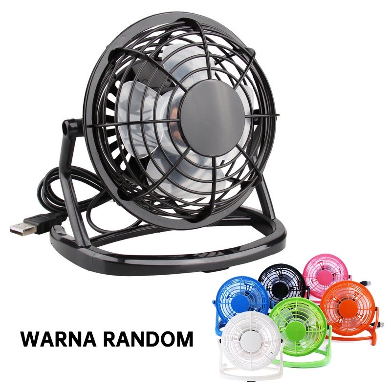 Jual Kipas Angin Plastik Mini Portable 5" USB Mini Fan Kipas Meja ...