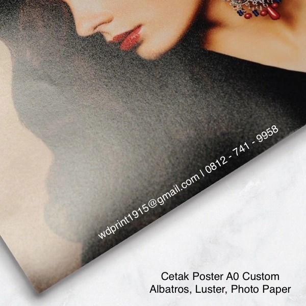 Jual WDPrint Cetak Poster A0 Bahan Albatros / Luster / Photo Paper ...