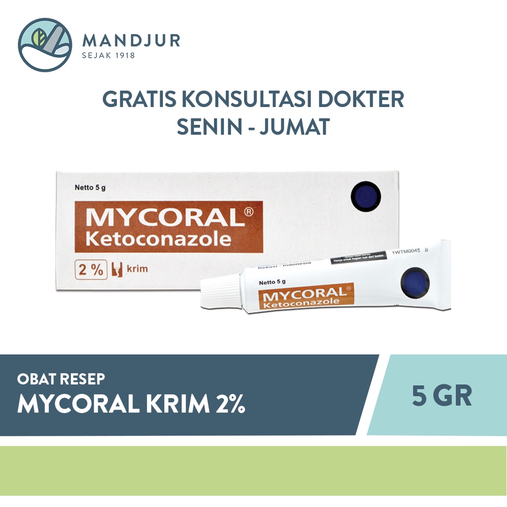 Jual Mycoral Krim 2% - Salep Gatal Jamur | Shopee Indonesia