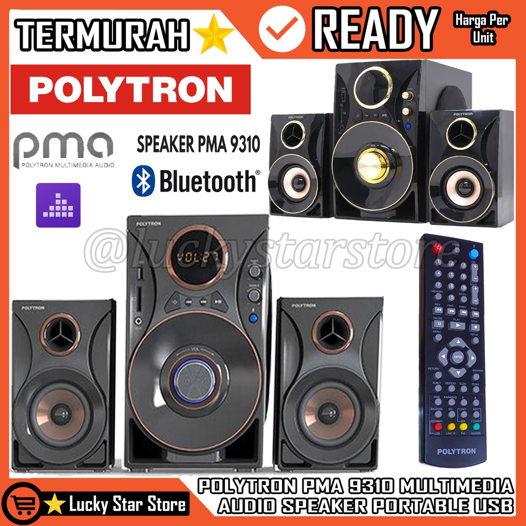 Jual SPEAKER BLUETOOOH AUDIO ACTIVE AKTIF MULTIMEDIA POLYTRON PMA 9310 ...