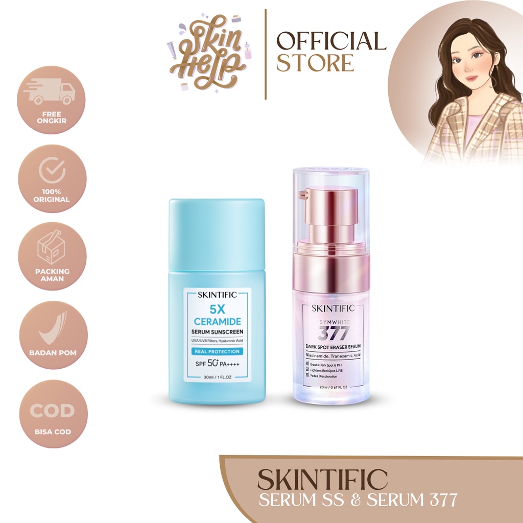 Jual Skintific 5X Ceramide Serum Sunscreen SPF 50+ PA++++ SS sunscren ...