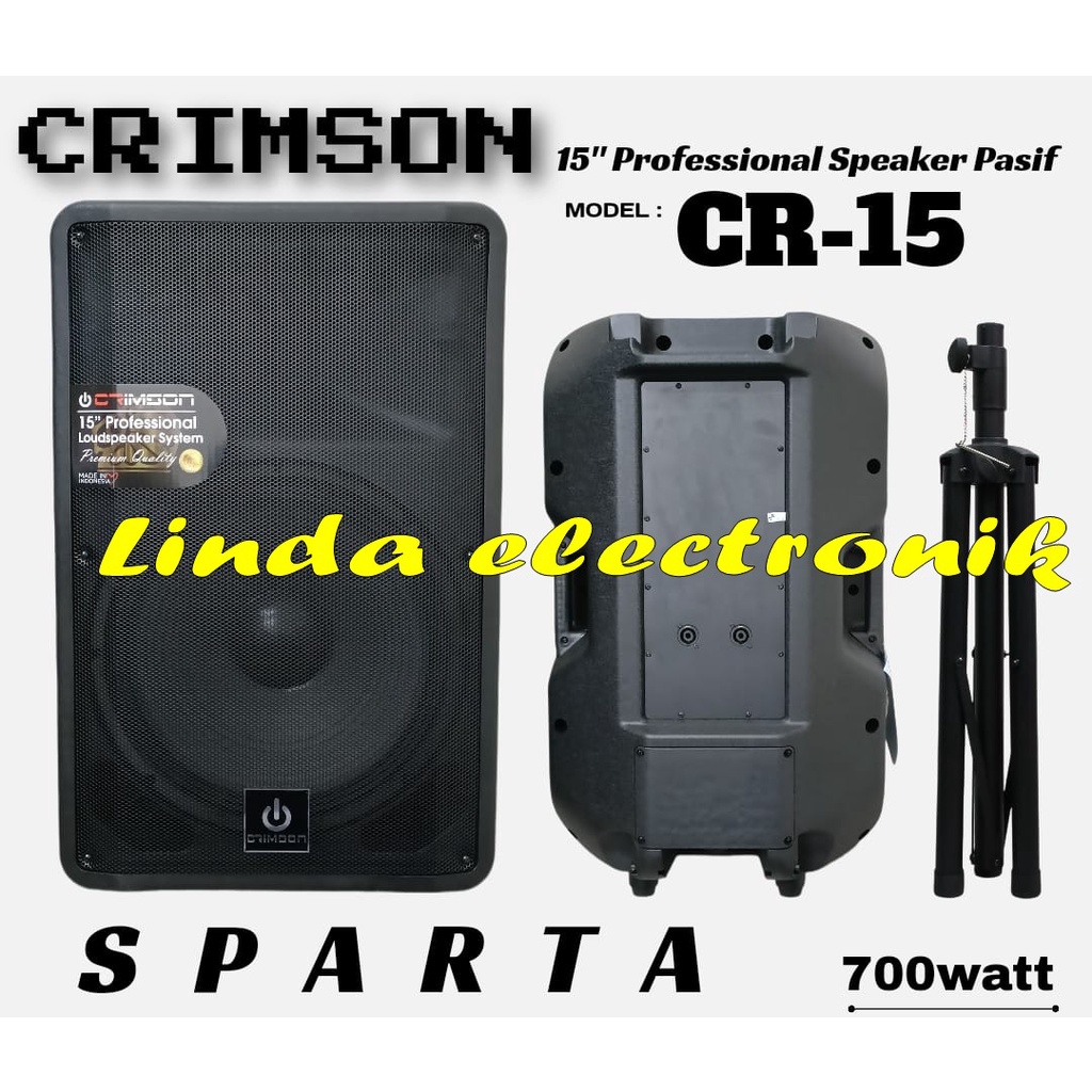 Jual speaker pasif pasif 1 buah crimson cr 15 cr15 sparta 15 inch original | Shopee Indonesia