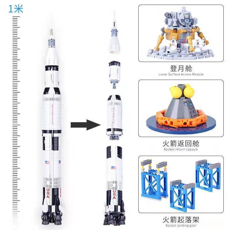 Jual Bricks Satellite Apolo Saturn Lima Mainan Edukatif | Shopee Indonesia