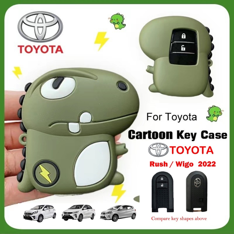 Jual Gantungan Kunci Toyota Dinosaurus Gantungan Kunci Silikon Keyless ...