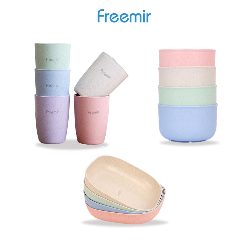 Jual Bundle Special - freemir Mangkok Makan Set Isi 4 Pcs + Gelas Warna ...