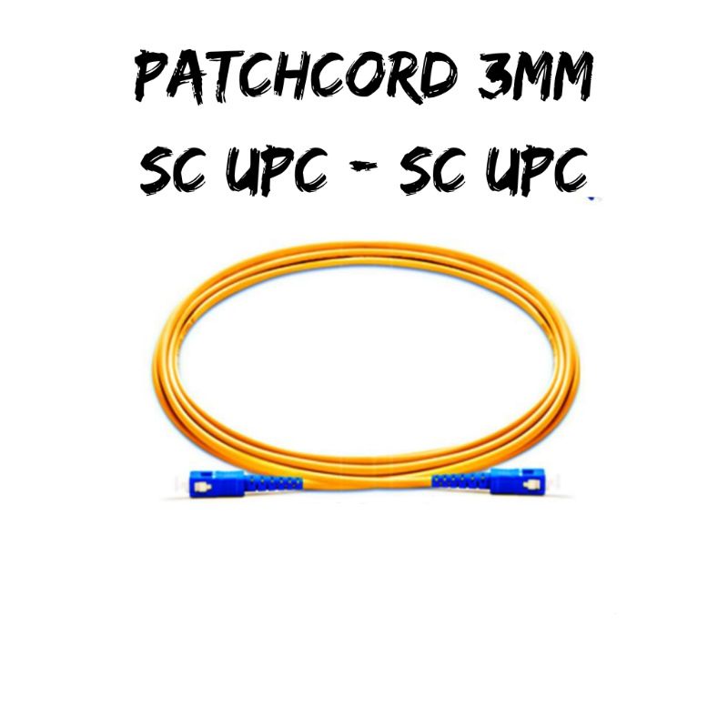 Jual Patchcord Patchore SC UPC 3mm 2mm Pathcord Pathcore | Shopee Indonesia