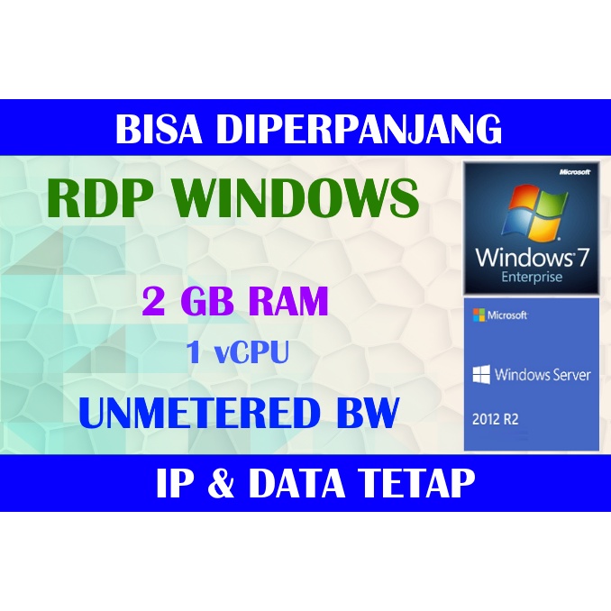 Jual RDP/VPS Windows / Linux - 1vCPU - 2GB RAM - BULANAN BISA ... Jual RDP/VPS Windows / Linux - 1vCPU - 2GB RAM - BULANAN BISA ...
