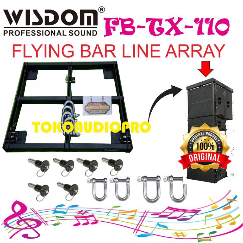 Jual Flying Bar Line Array Wisdom Tx-110 Gantungan Line Array Wisdom ...