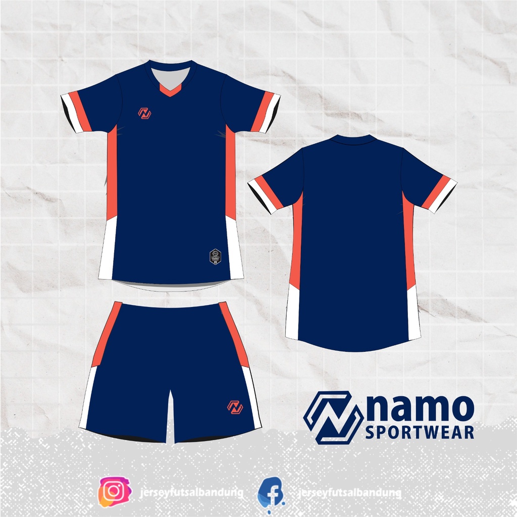 Jual JERSEY BOLA ORIGINAL NAMO FREEZE NAVY JERSEY FUTSAL ORIGINAL NAMO ...