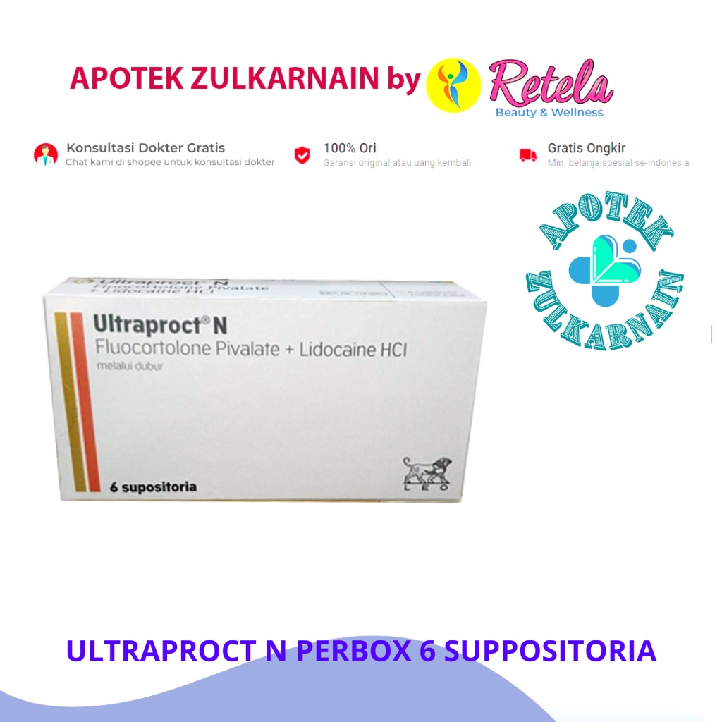 Jual ULTRAPROCT N 1 STRIP 6 SUPPOSITORIA | Shopee Indonesia