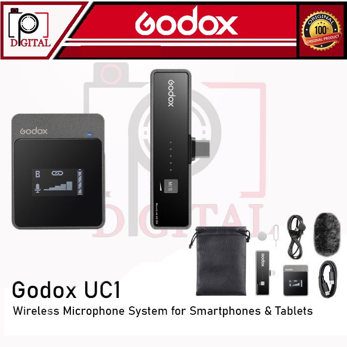 Jual Godox MoveLink UC1 KIT Wireless Microphone for Handphone and table ...