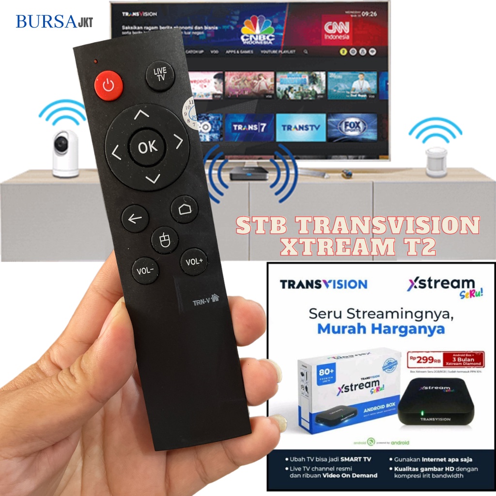 Jual REMOTE TRANVISION XTREAM STB T2 ANDROID 10 DM12 | Shopee Indonesia