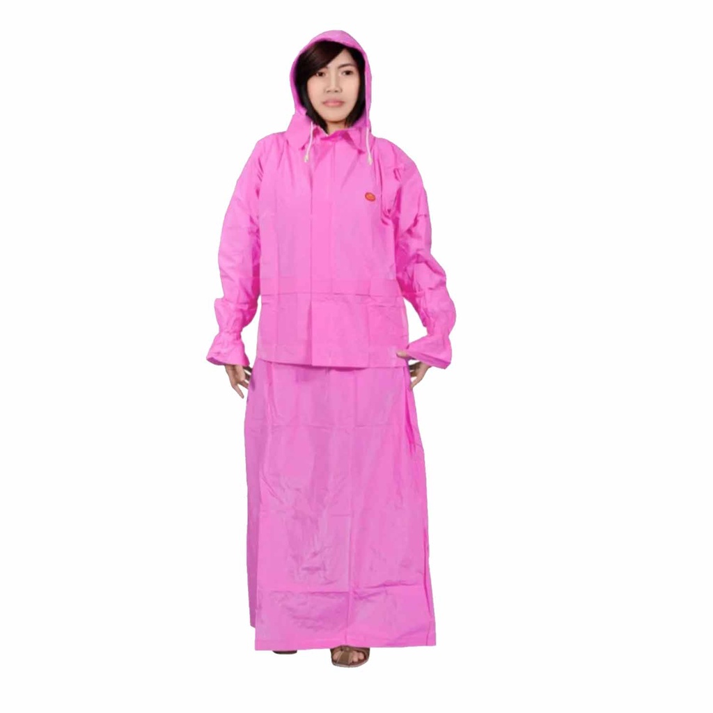 Jual Indoplast Jas Hujan Wanita Dewasa Mantel Ujan Rok Pink | Shopee ...