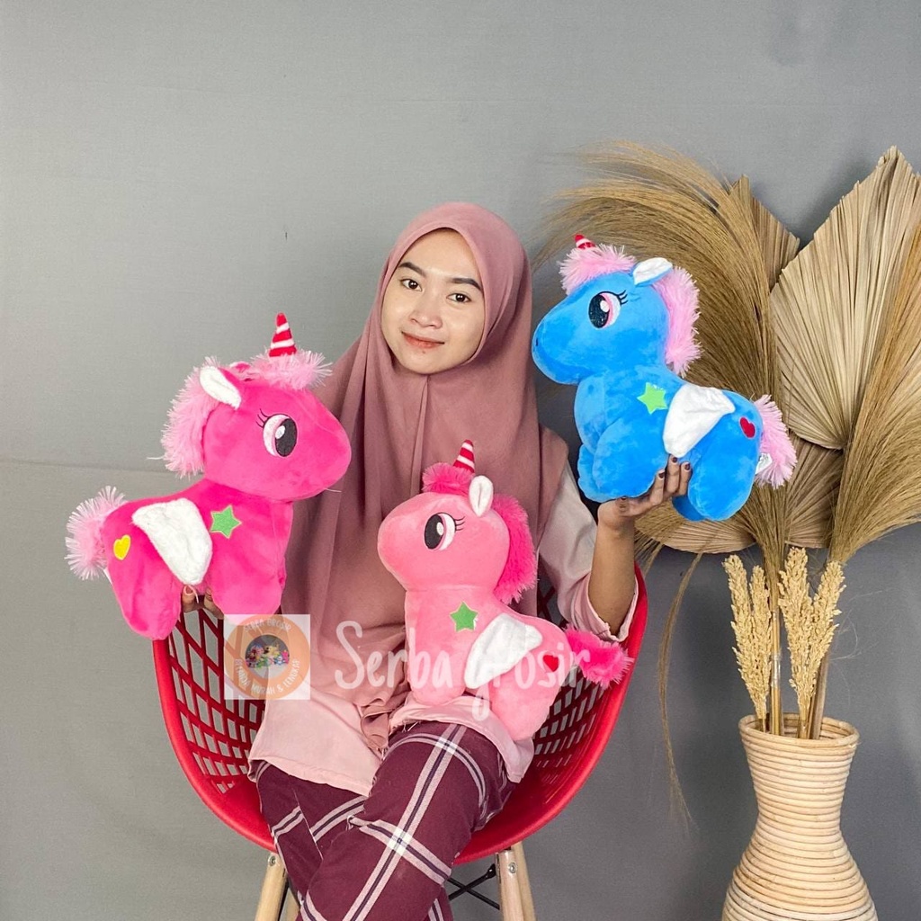 Jual Boneka Kuda Pony Unicorn Sayap High Quality Berlabel SNI/Boneka My ...
