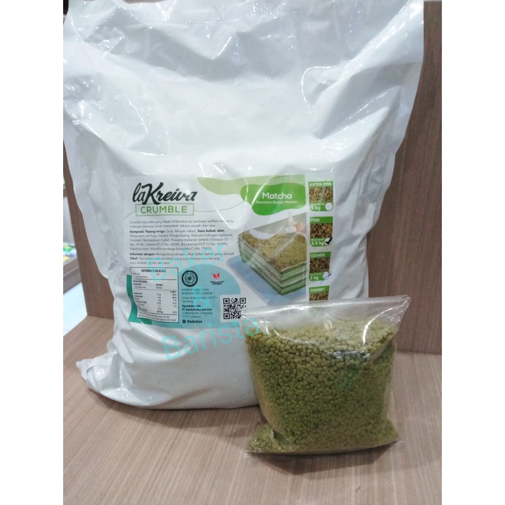 Jual La kreiva Crumble Chocolate / Red Velvet 2,5kg / Matcha 2,5kg ...
