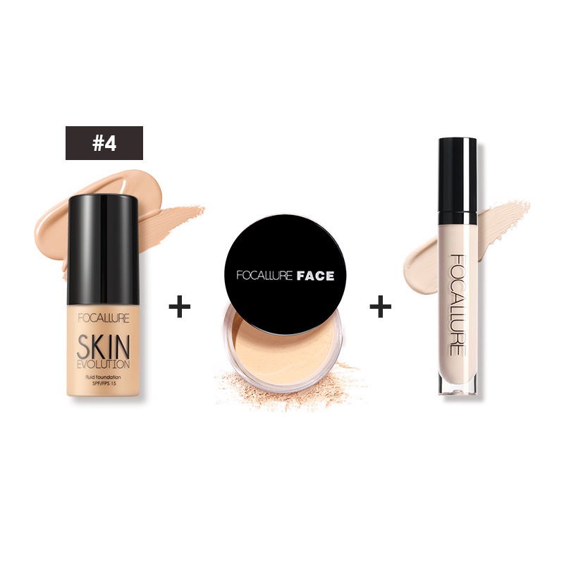 Jual FOCALLURE 4-PCS Makeup set Cosmetics Kit( Eyeshadow / Face ...