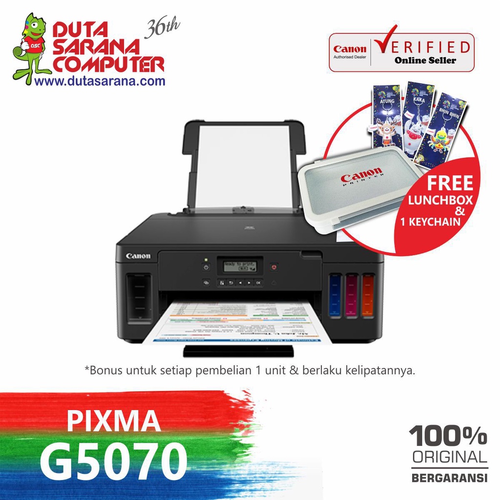 Jual PRINTER CANON PIXMA G5070 G 5070 G-5070 Single Function A4 ...