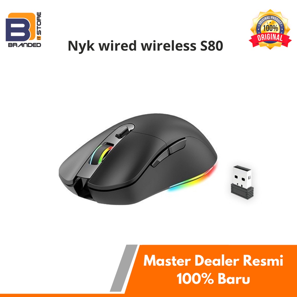Jual MOUSE GAMING NYK BLACKMOON S80 LITE | Shopee Indonesia