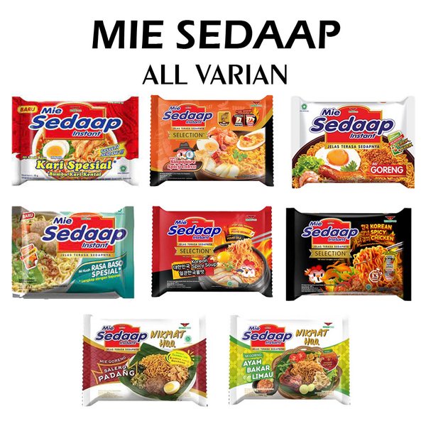 Jual MIE INSTAN SEDAP GORENG/SEDAP KUAH | Shopee Indonesia