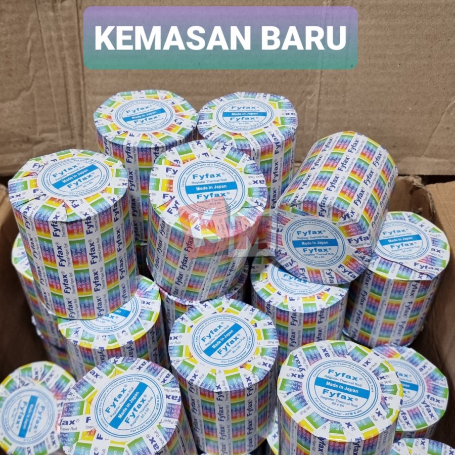Jual Kertas Thermal / Register Paper Roll FyFax 80 x 65 mm / 80x65 ...